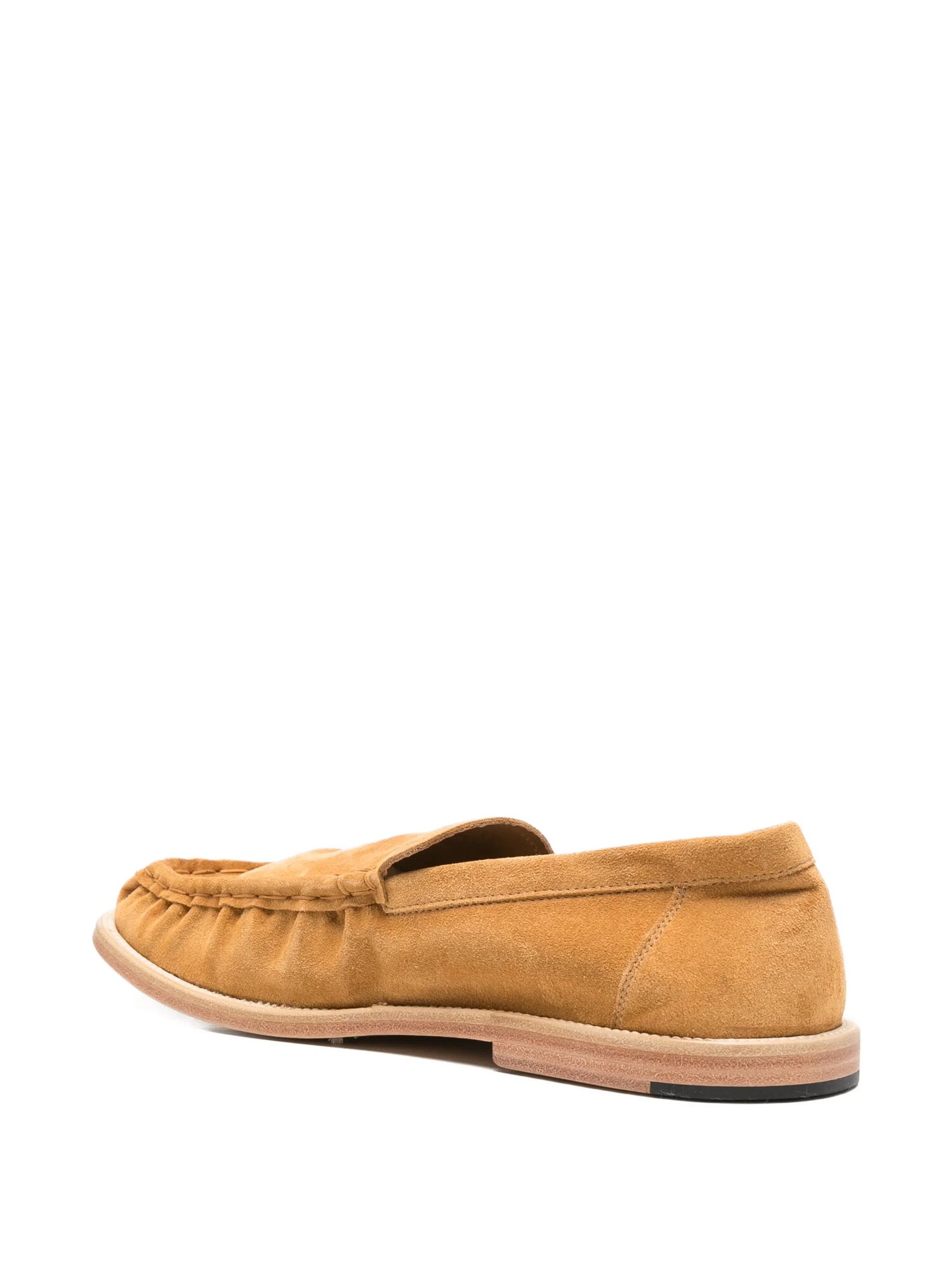 Лоферы Paura Ruched suede loafers, размер 43, brown — фото 1