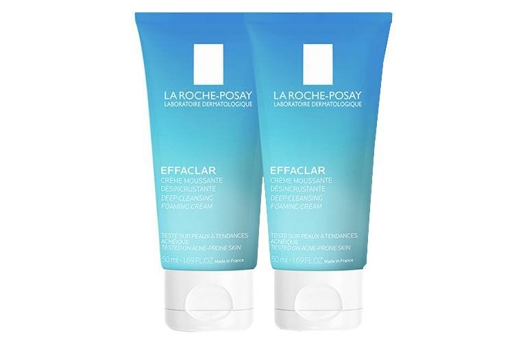 Очищающий пенящийся крем женский La Roche-Posay Effaclar, 50ml*2