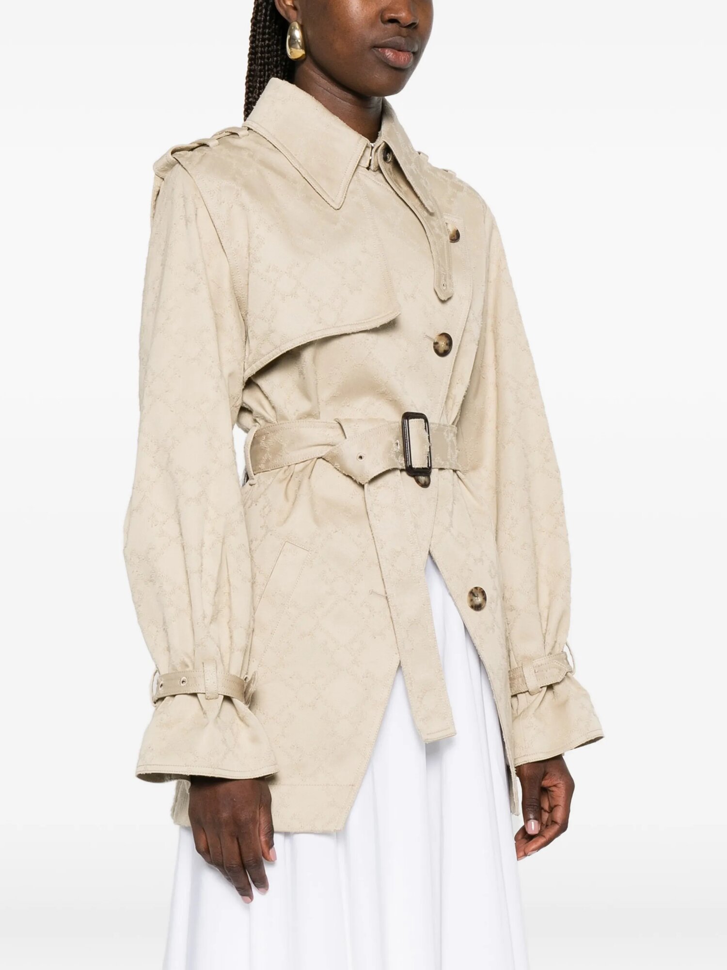 Куртка GIVENCHY Double-breasted belted jacket, размер 38 — фото 1