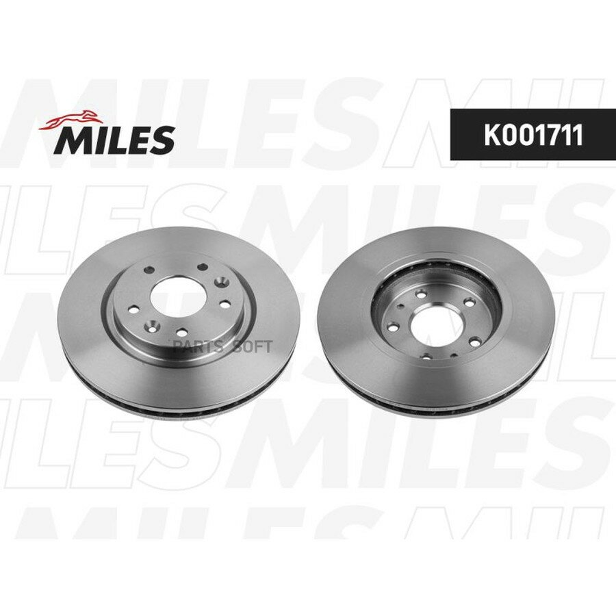 MILES K001711 Диск тормозной NISSAN QASHQAI/X-TRAIL 14- передний ()