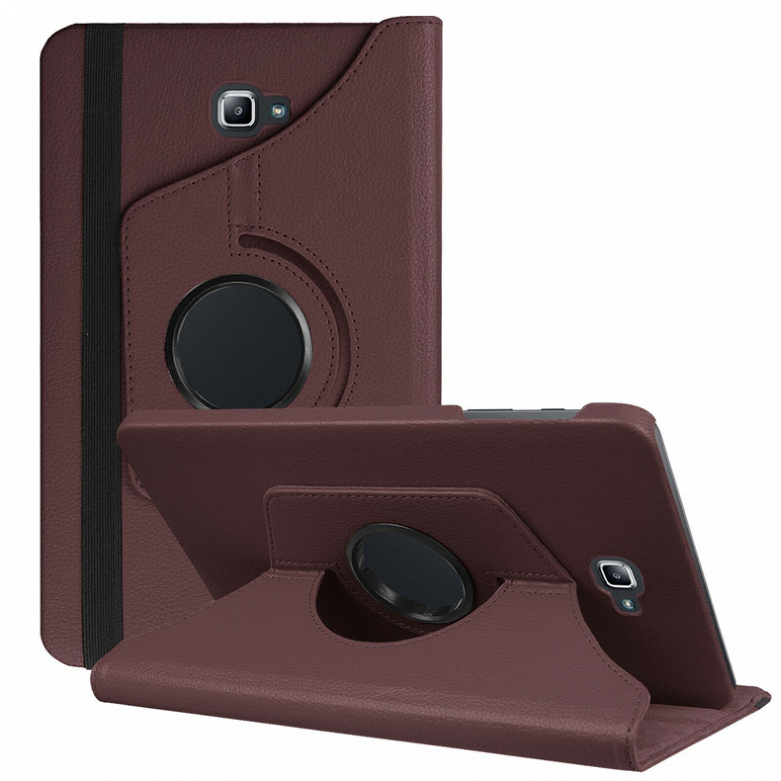 Чехол-подставка MyPads для Samsung Galaxy Tab A 2016 7.0 поворотный роторный кожаный на пластиковой основе