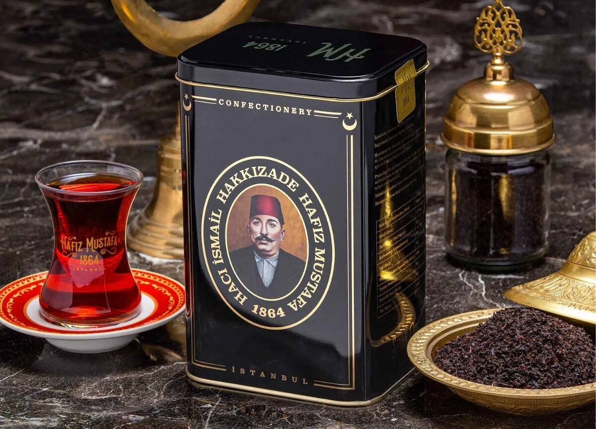 Чай черный, турецкий, фирмы Hafiz Mustafa, жестяная банка 400 гр