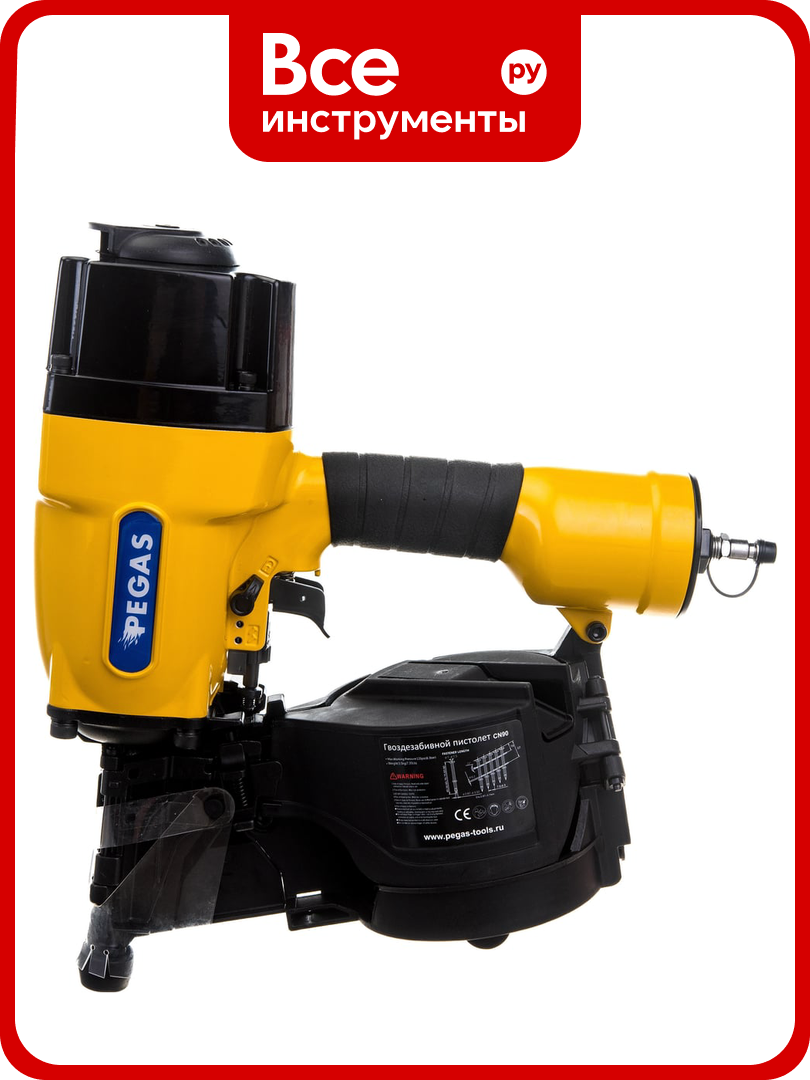 Гвоздезабивной пистолет Pegas pneumatic CN90 1046, для крепления различных элементов