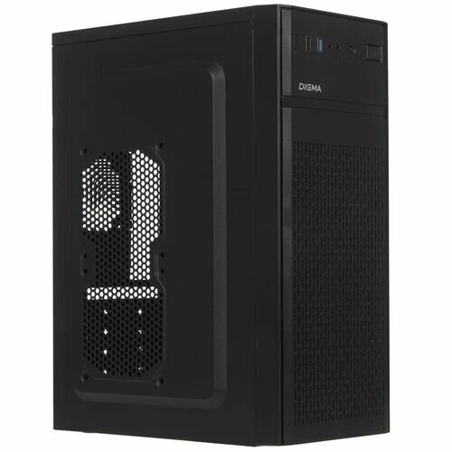 Компьютерный корпус Digma DCC-MD301 (DCC-MD301) черный - Midi Tower, ATX, USB 2.0 Type-A, USB 3.2 Gen 1 Type-A
