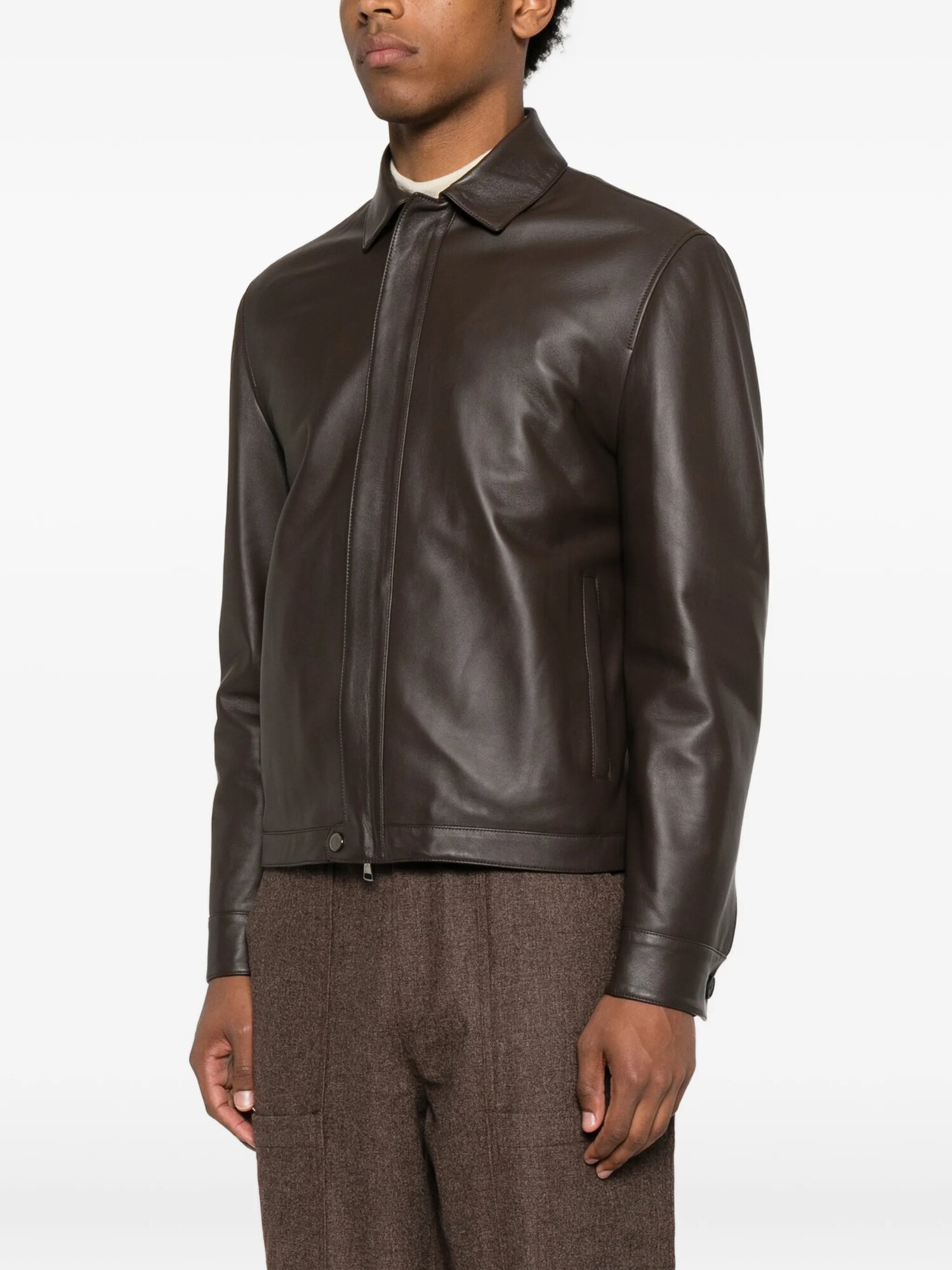 Куртка Tagliatore Leather jacket, размер 48 — фото 1
