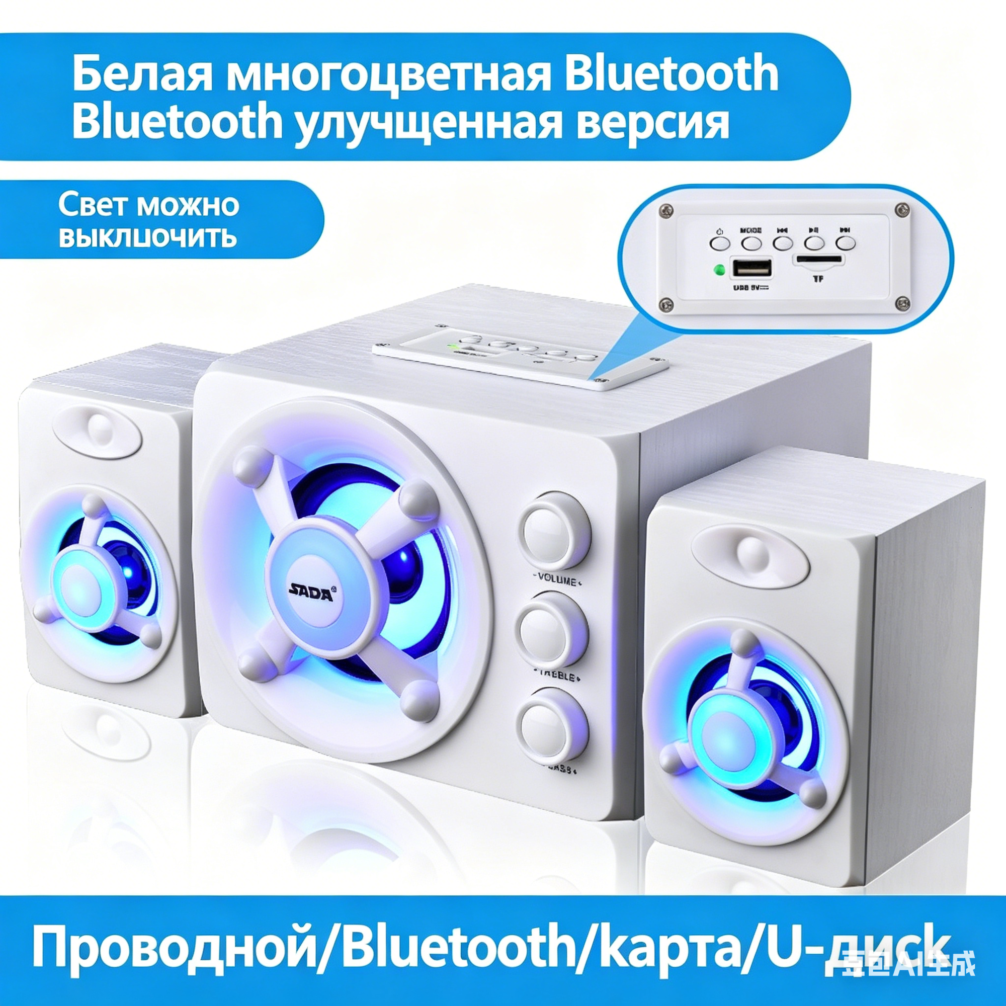 Компьютерная проводная Bluetooth-колонка, настольная универсальная креативная персонализированная USB-мини-колонка
