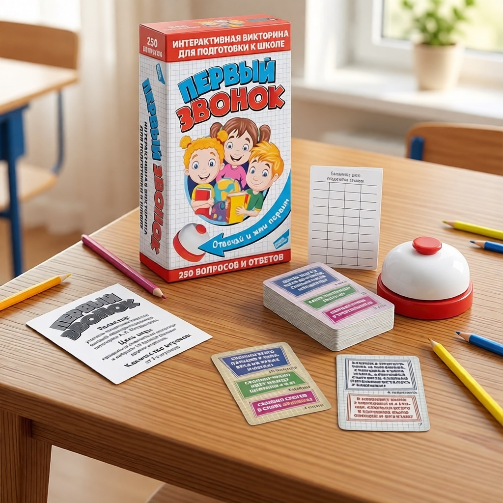 Настольная игра Dream Makers "Первый звонок", викторина, 2 игрока, 15 мин