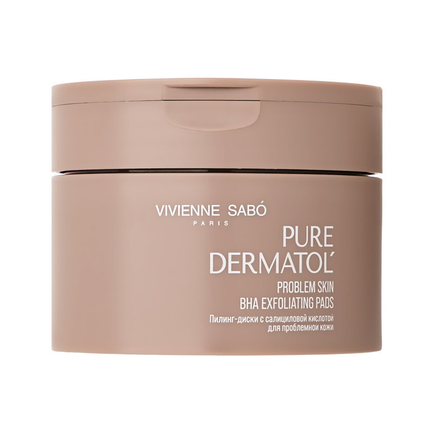 Пилинг-диски для лица VIVIENNE SABO PURE DERMATOL c салициловой кислотой (для проблемной кожи) 30 шт