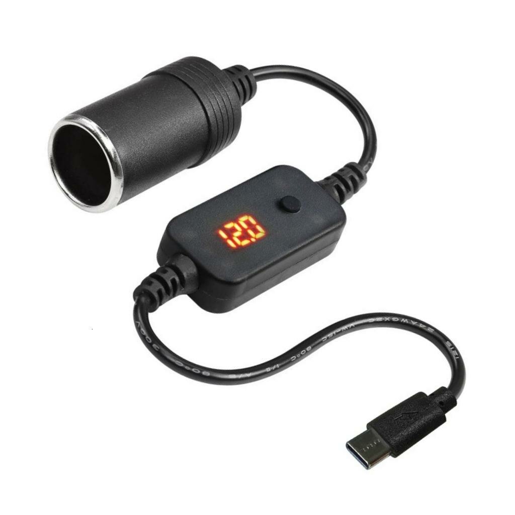 USB-C-адаптер для прикуривателя, 0,3 метра