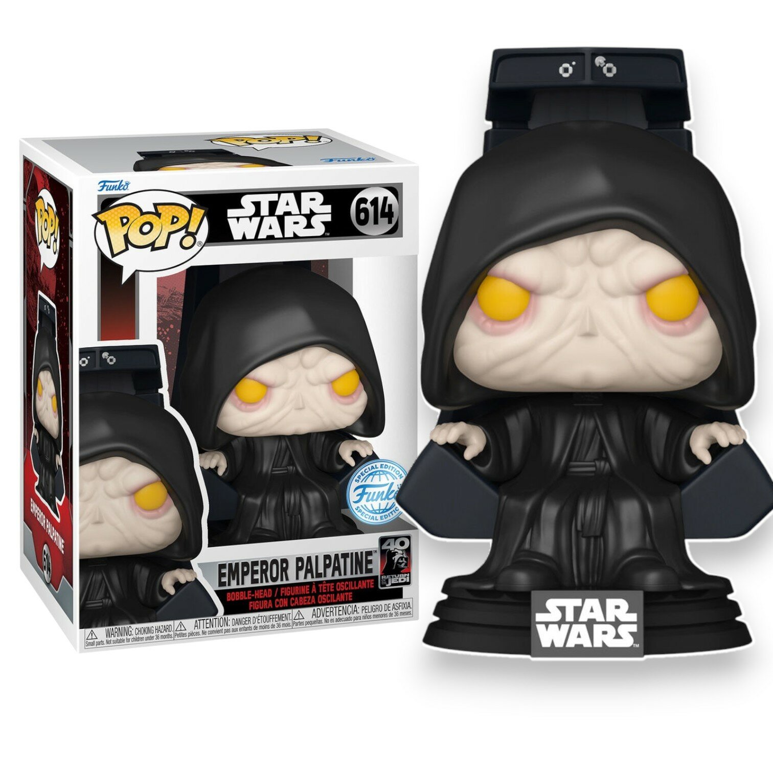 Фигурка Император Палпатин на троне "Звездные Войны" Эксклюзив от Funko Pop! 614