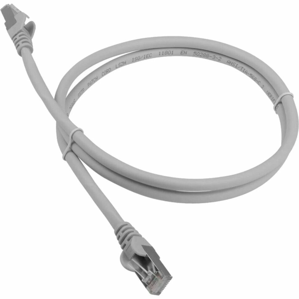 Патч-корд ExeGate UTP-RJ45-RJ45-C6-CU-1M-GY, cat.6, 1м, серый 