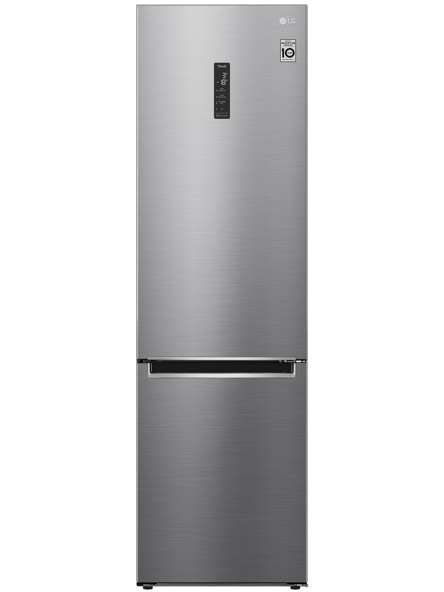 Холодильник LG GA-B509MMQM, двухкамерный, А++, 384 л, морозилка 107 л, серебристый