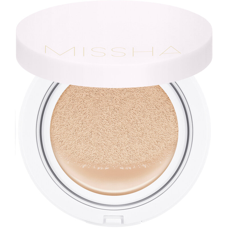Тональный кушон Missha Magic Cushion Cover Lasting, с устойчивым покрытием, тон: 21 нейтральный светло-бежевый, 15г
