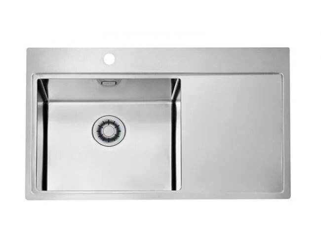 Мойка PURE 50L new KMB-90 860X525 левая в компл. с сифоном 1148858 ALVEUS брашированная нержавеющая сталь. Сделано в Словении