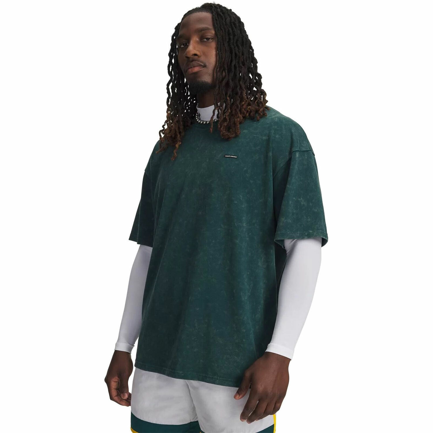 Футболка спортивная Heavyweight Oversized Logo Wash Short Sleeve Green
