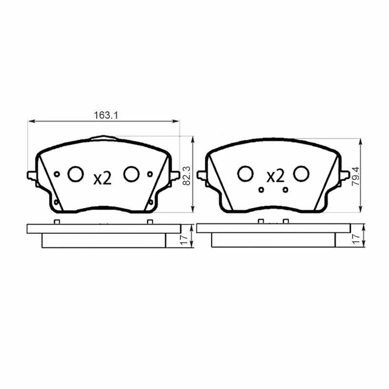 Колодки тормозные SAT ST-28-0215 спереди Geely Monjaro 21-