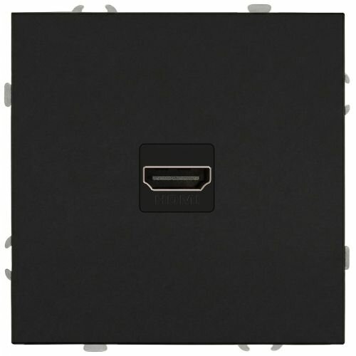Розетка HDMI СП Galaxy 16А IP20 250В антрацит Эра Б0070798