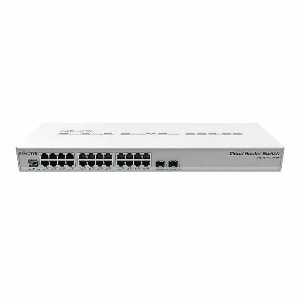 Коммутатор без POE Mikrotik CRS326-24G-2S+RM
