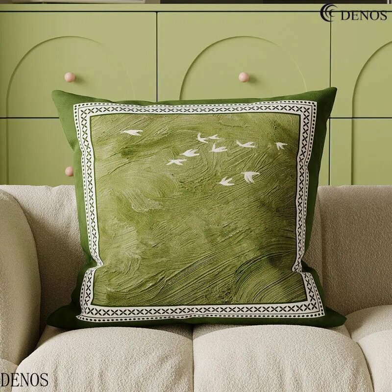 DENOS Подушка 45x45 см, Средняя жесткость, Полиэфирное волокно