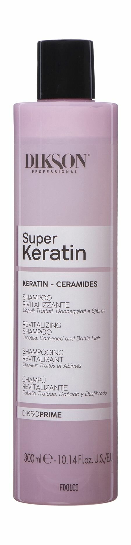 DIKSONShampoo Revitalizing Шампунь с кератином и керамидами восстанавливающий, 300 мл