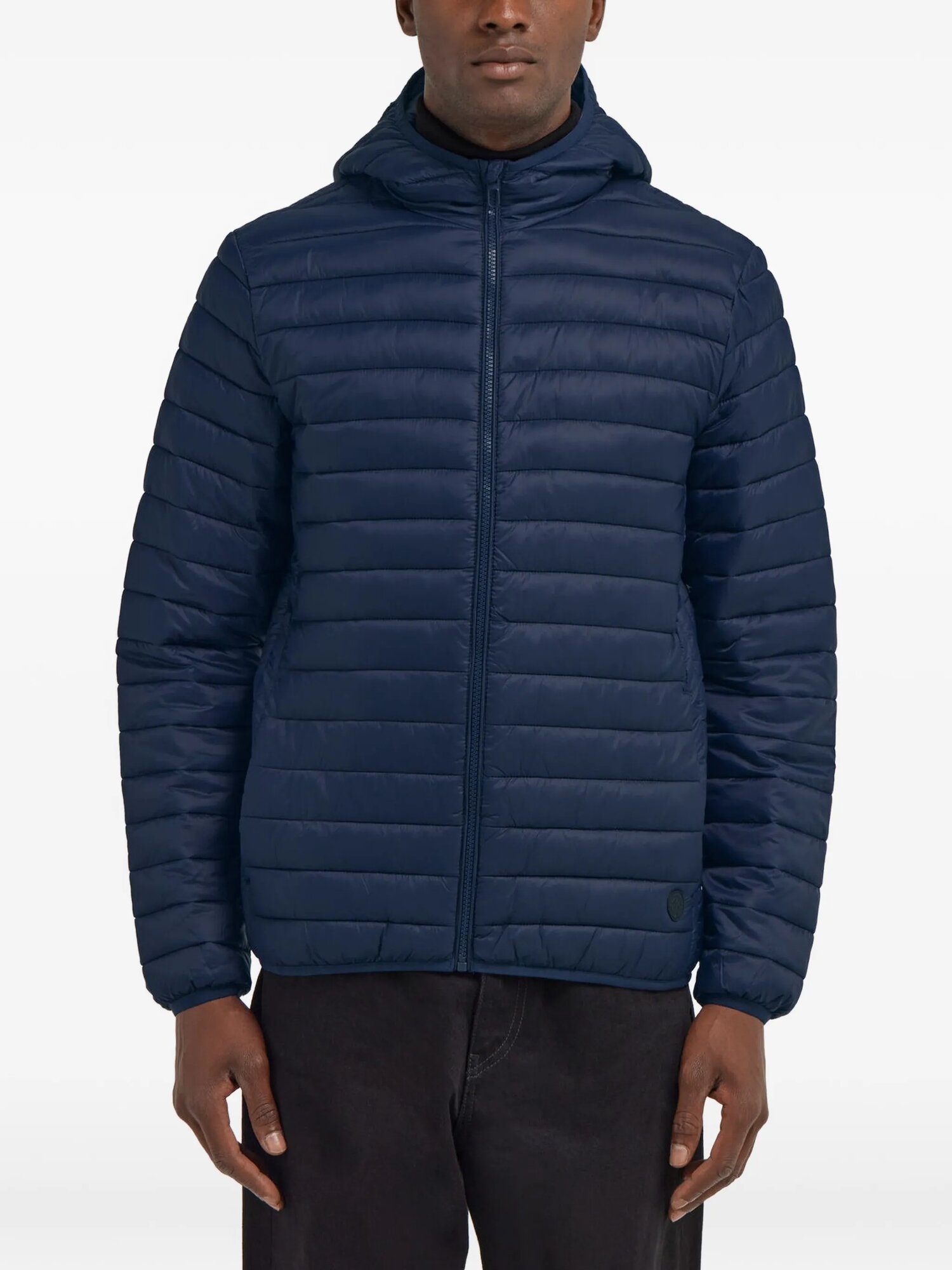 Куртка Roberto Cavalli Quilted hooded jacket, размер 54, blue — фото 1