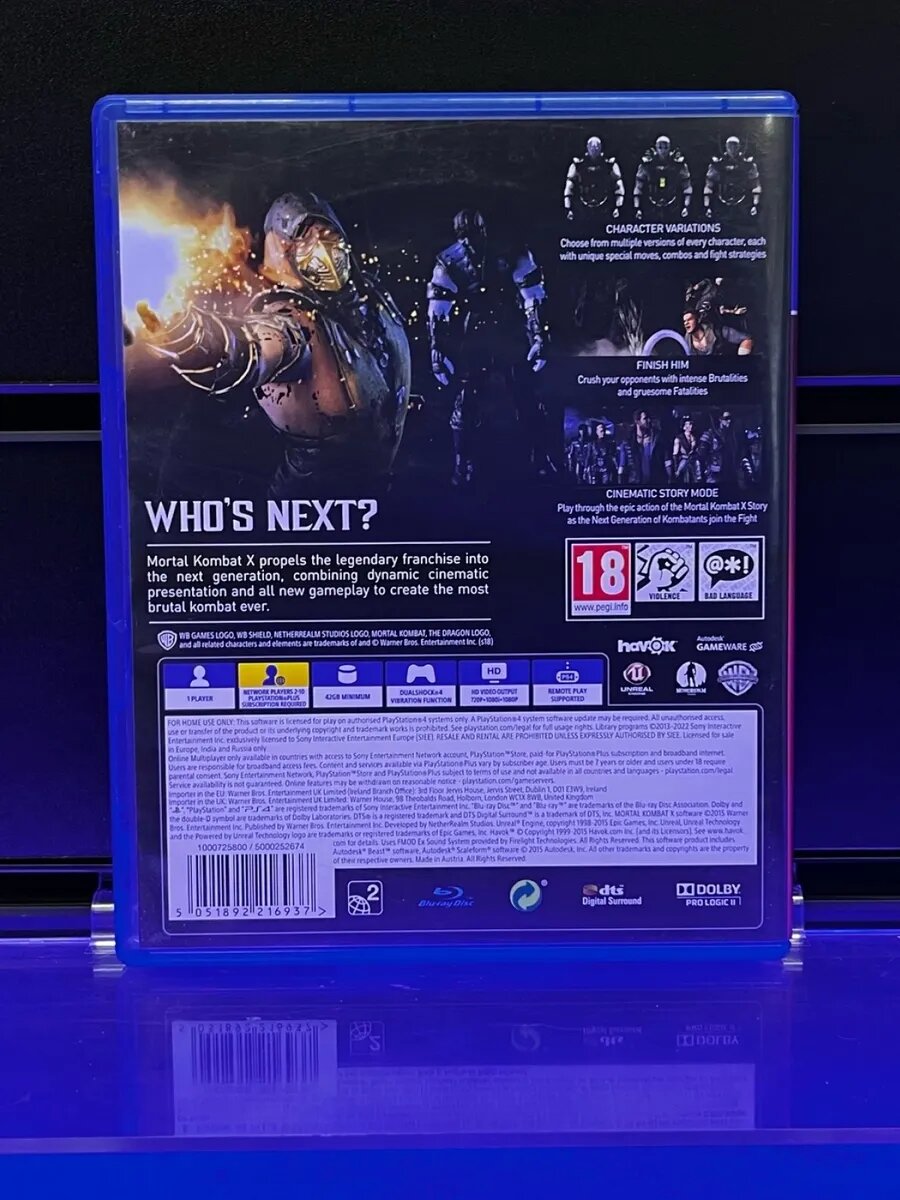 Диск с игрой Mortal Kombat X PS4 / PS5 — фото 1
