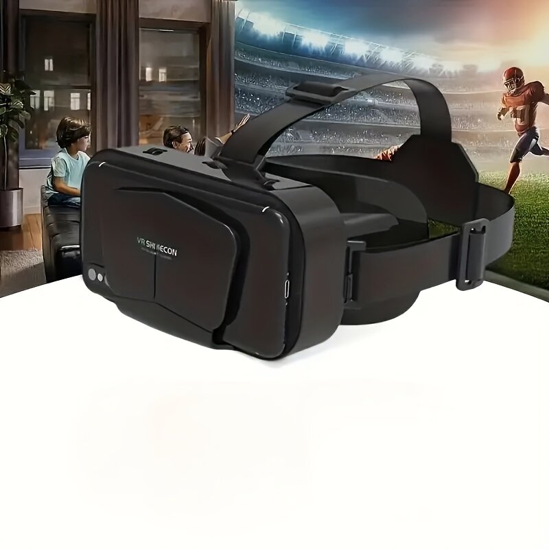 VR-шлем для смартфонов с регулируемыми линзами, совместимый с экранами 4,7–6,53 дюйма, без питания, лёгкий, для просмотра фильмов и игр — комплект из 10 шт.