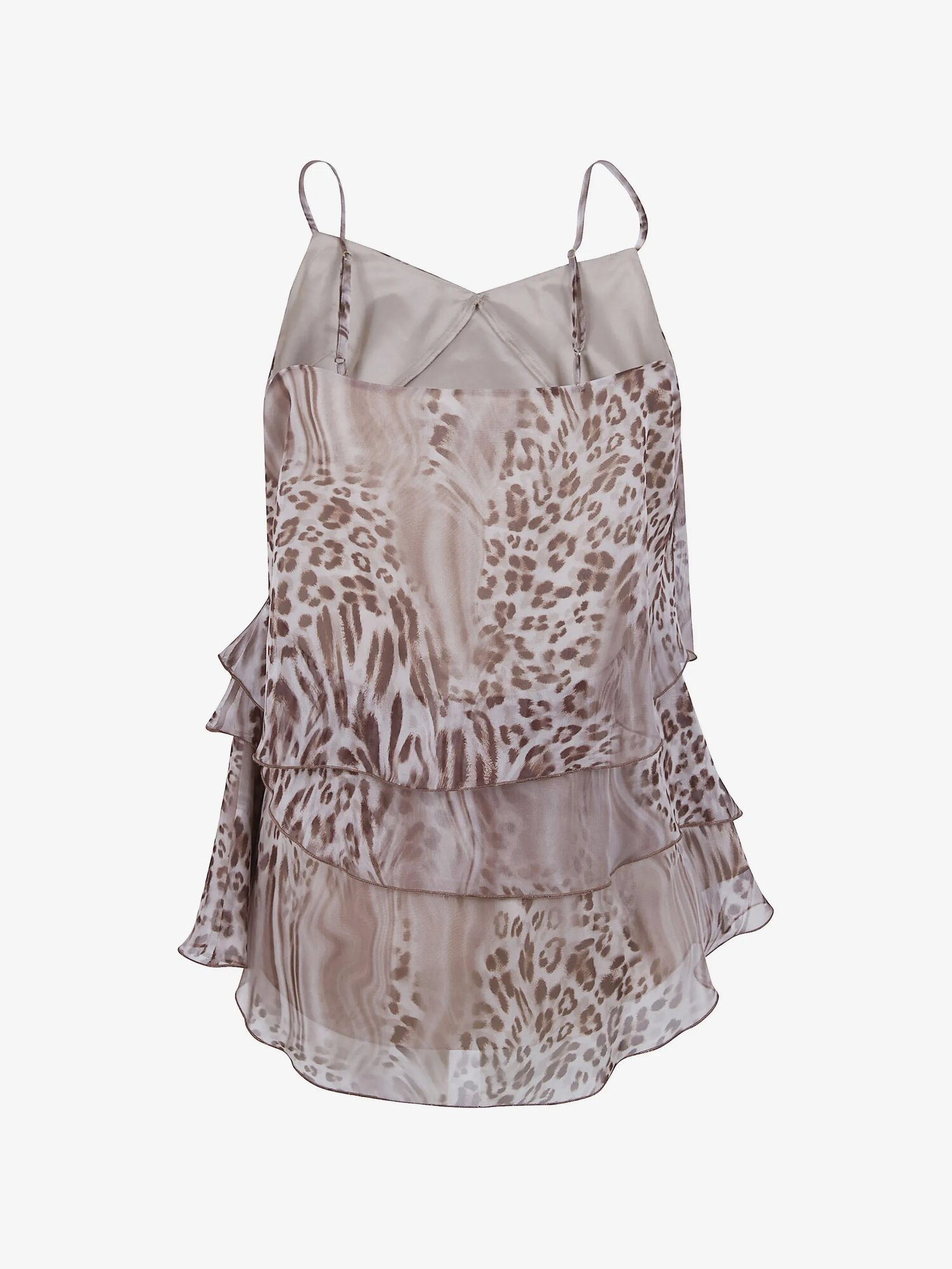 Топ Blugirl Ruffled animal-print top, размер 42 — фото 1