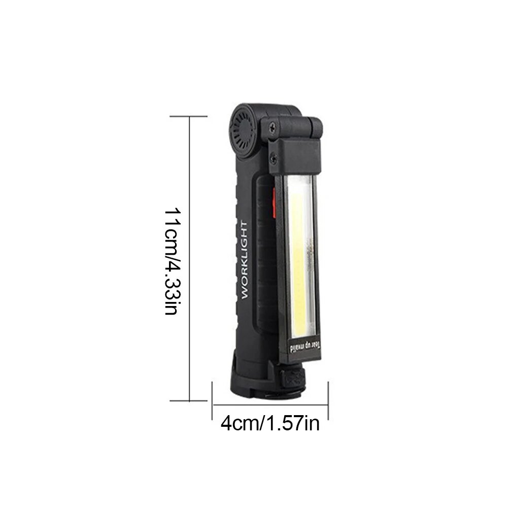 Складной фонарь Worklight, 11 см, черный, Emitting Color: S