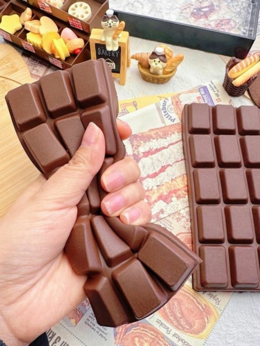 Сквиш "Chocolate", антистресс, с ароматом шоколада, коричневый