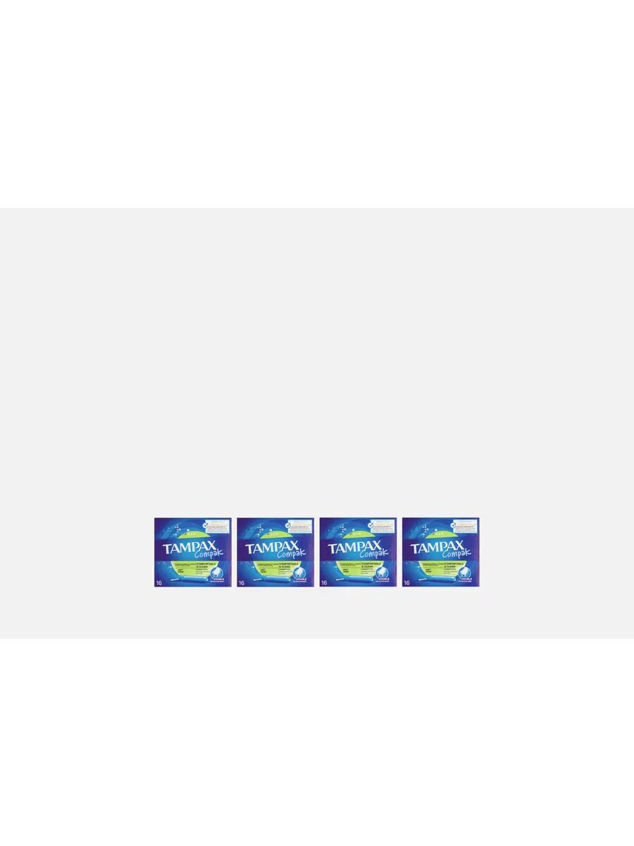 Tampax Compak Super Duo Тампоны с аппликатором 64шт