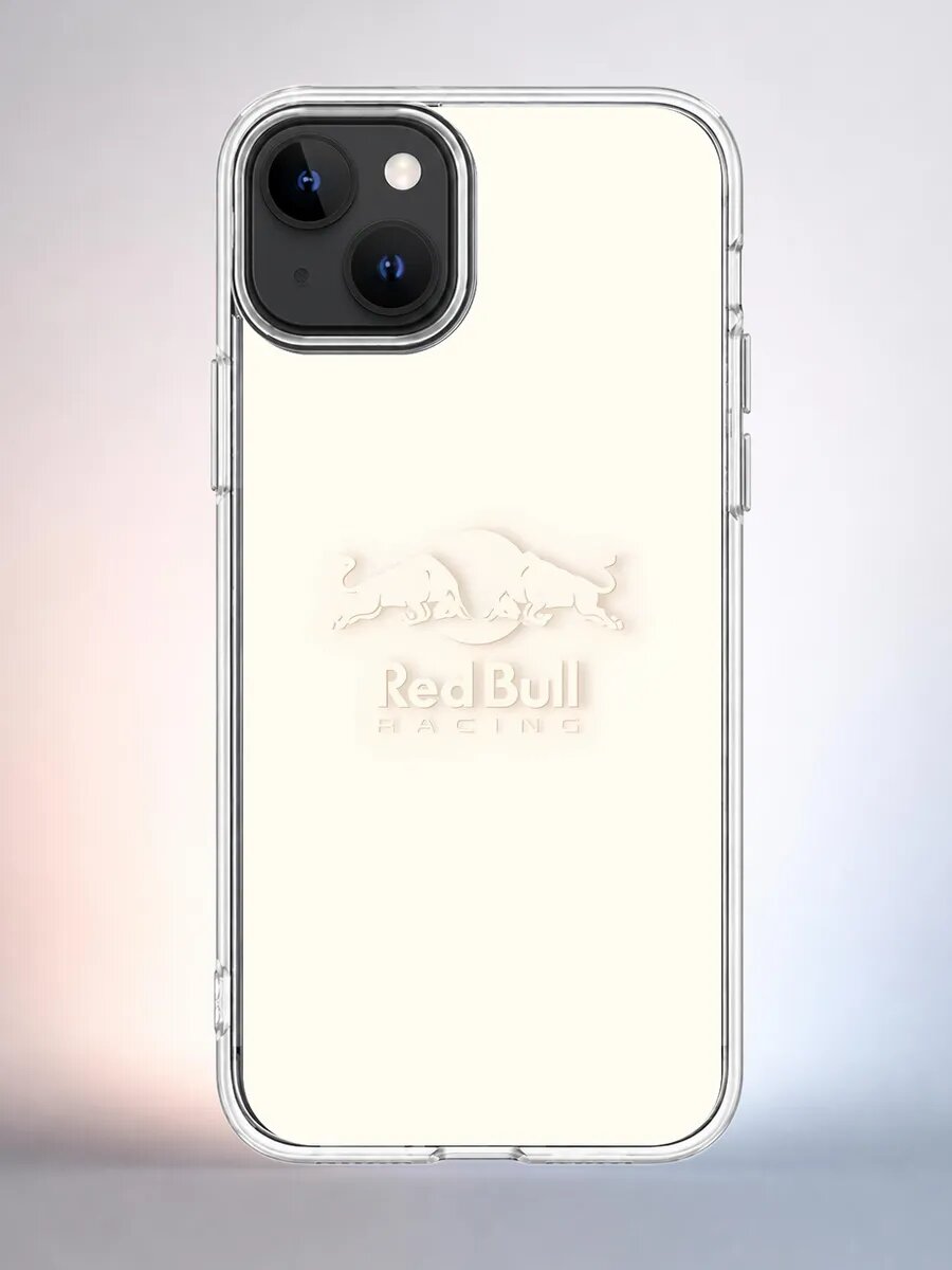 Чехол iPhone 15 ред булл рейсинг силиконовый прозрачный