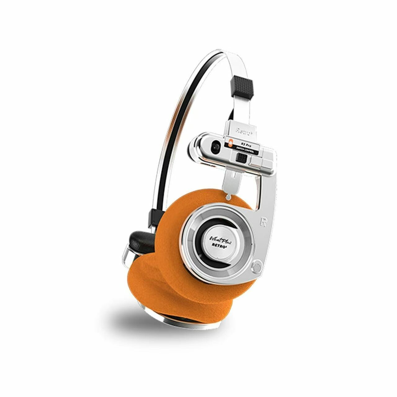 Ретро наушники WhatPlus R3Pro проводные и беспроводные с магнитным DIY модулем, Silver