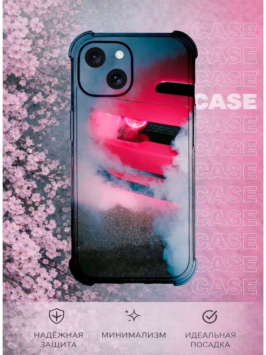 Чехол на iPhone 15 с принтом Додж Челленджер