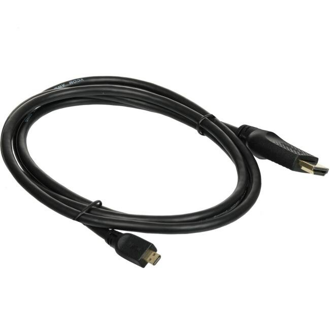 Кабель HDMI-19M --MicroHDMI-19M ver 2.0 1.5m, медь, VCOM CG587-1.5M — фото 1