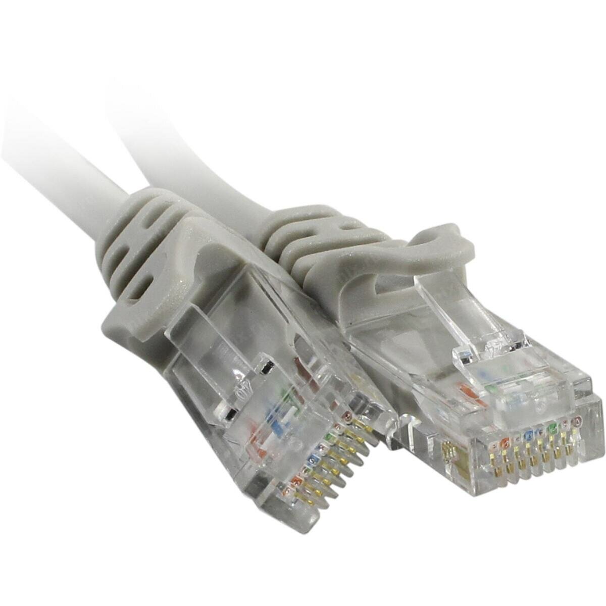 ExeGate UTP-RJ45-RJ45-5e-0.5M-GY Patch Cord UTP кат.5e, 0.5м, серый EX169509RUS — фото 1