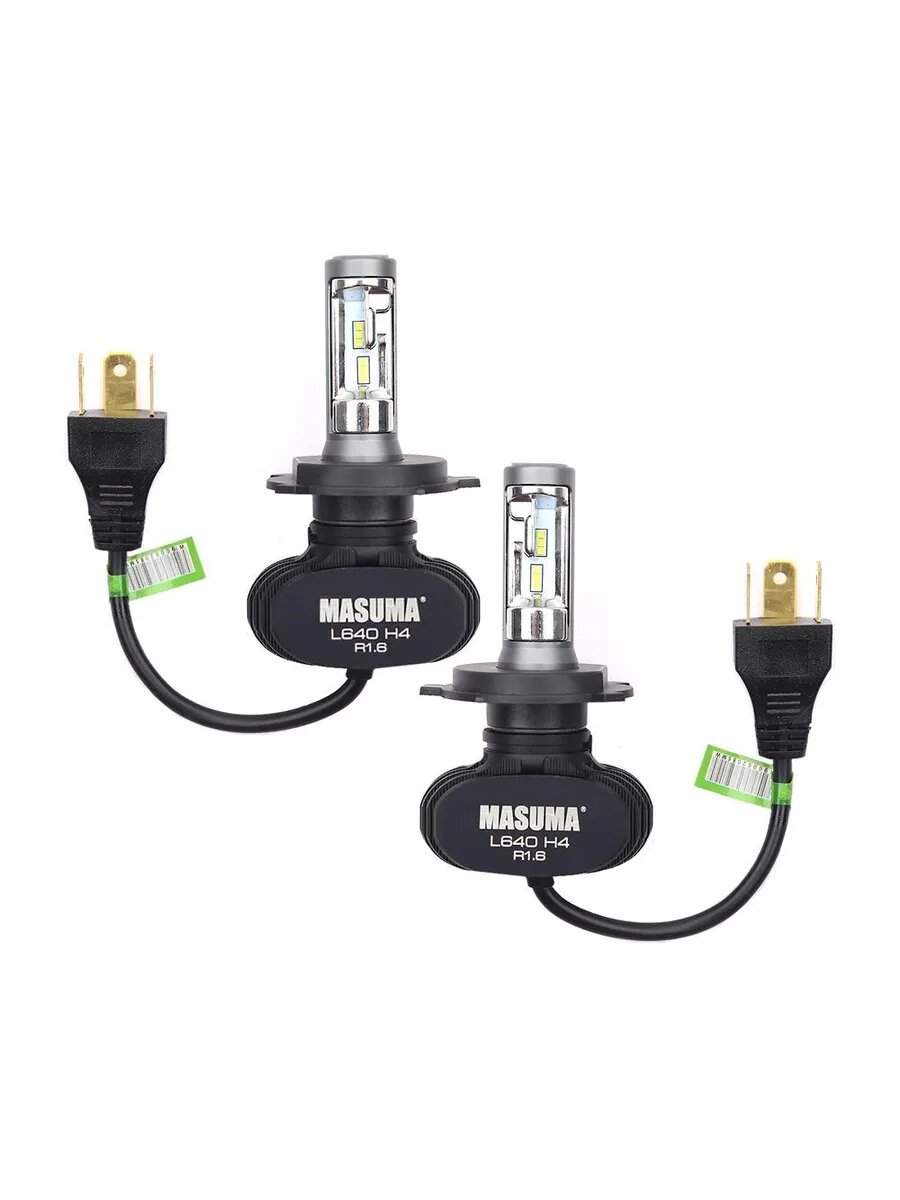 Лампа светодиодная H4 55 Вт 6000K 4000Lm LED P43T (компл