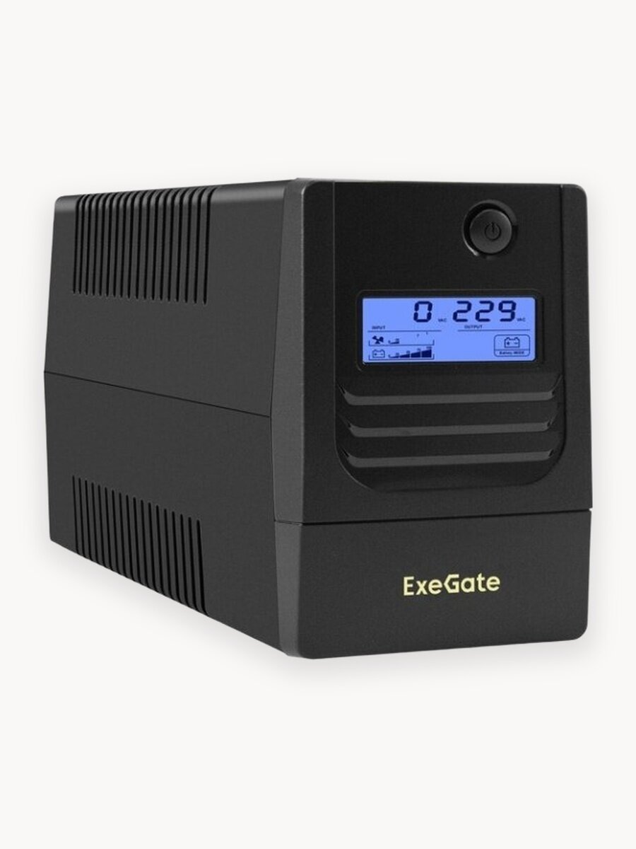 Источники бесперебойного питания Exegate Smart LB-500. LCD. AVR.2SH 500VA/300W