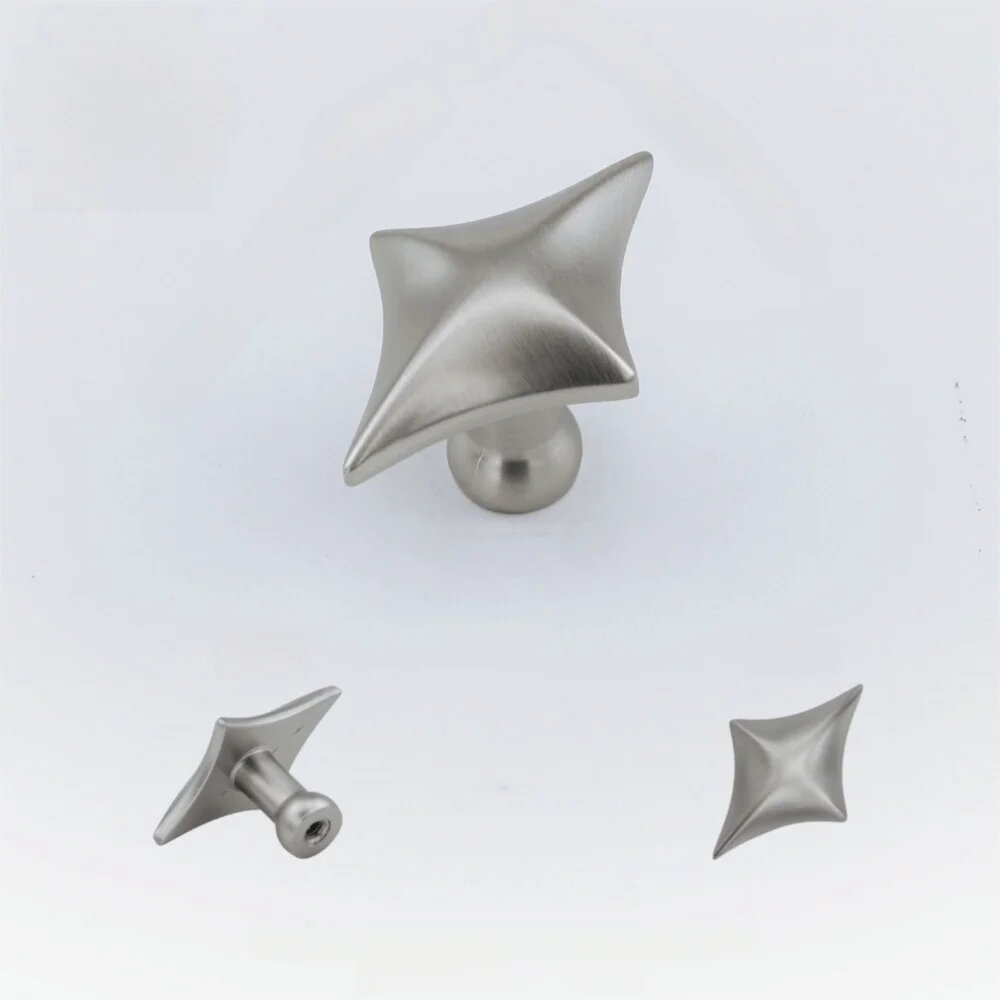 Ручки для шкафов Four Point Star серебристые Серый, Antique Silver