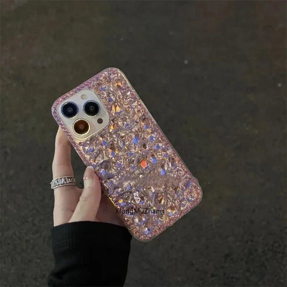 Роскошный модный блестящий чехол Bling Crystal Full Diamond для Samsung Галактика S10, 20260335 Pink