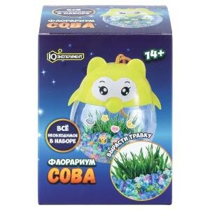 Игрушка опыты Выращивание растений. Флорариум сова IQ Эксперимент FL-JOW-RU