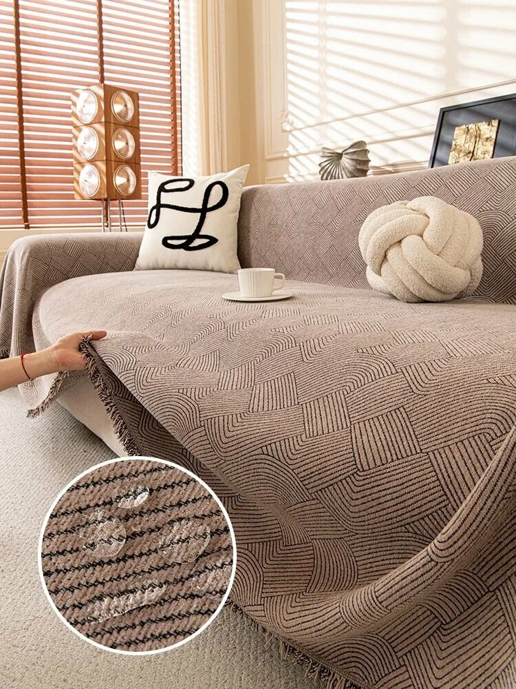 Lemog Покрывало непромокаемое, Микрошенилл с размерами: 180 см х 180 см