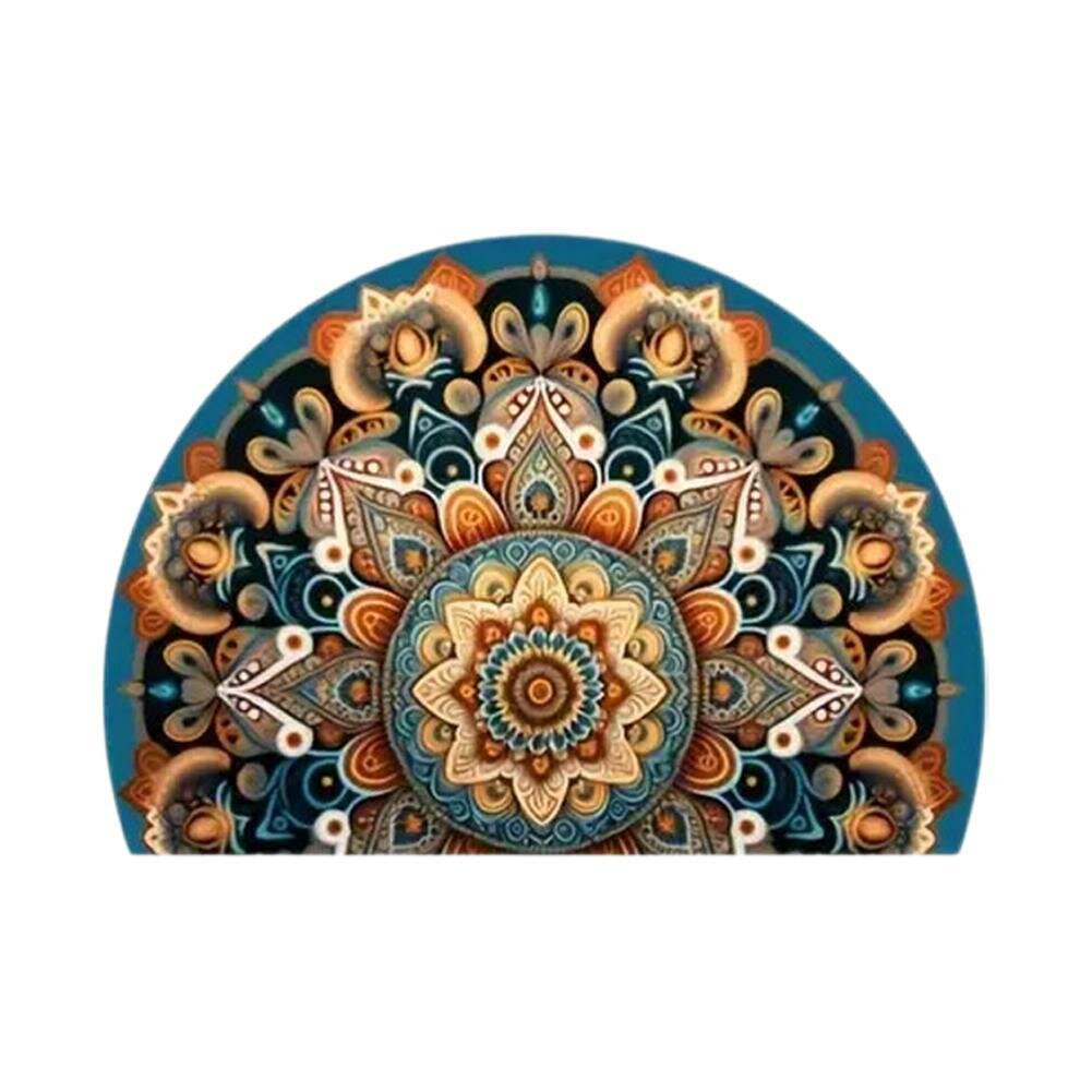 40x60 см, Ретро полукруг, Противоскользящий грязеотталкивающий и износостойкий