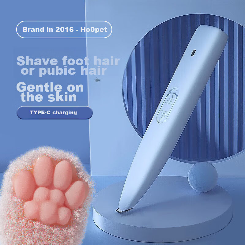 Hoopet Pet Paw Hair Trimmer, Cat Paw Hair Clipper, Foot Pad Hair Trimmer, Dog Hair Clipper, Hair Removal Electric Push Trimmer
