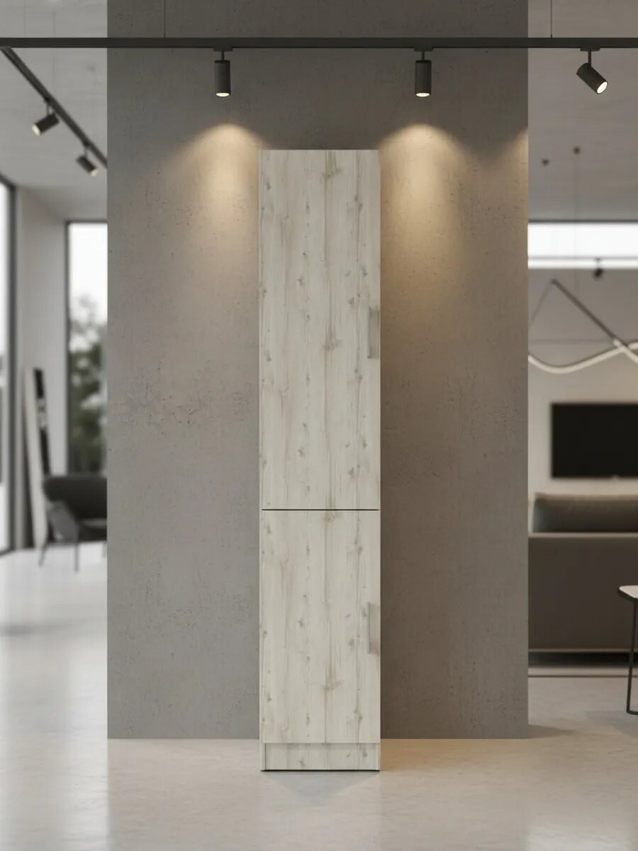 Деревянный шкаф пенал FRESTER распашной с полками в прихожую, от производителя