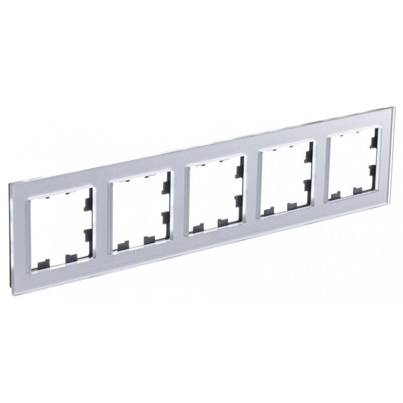 Рамка 5-м AtlasDesign Nature органич. стекло алюм. SE, SCHNEIDER ELECTRIC ATN320305 (1 шт.)
