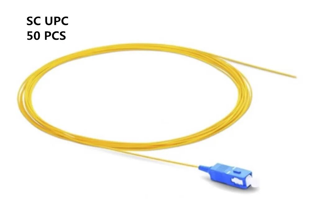 Оптоволоконный пигтейл SC UPC, 1,5 м, 50 шт.