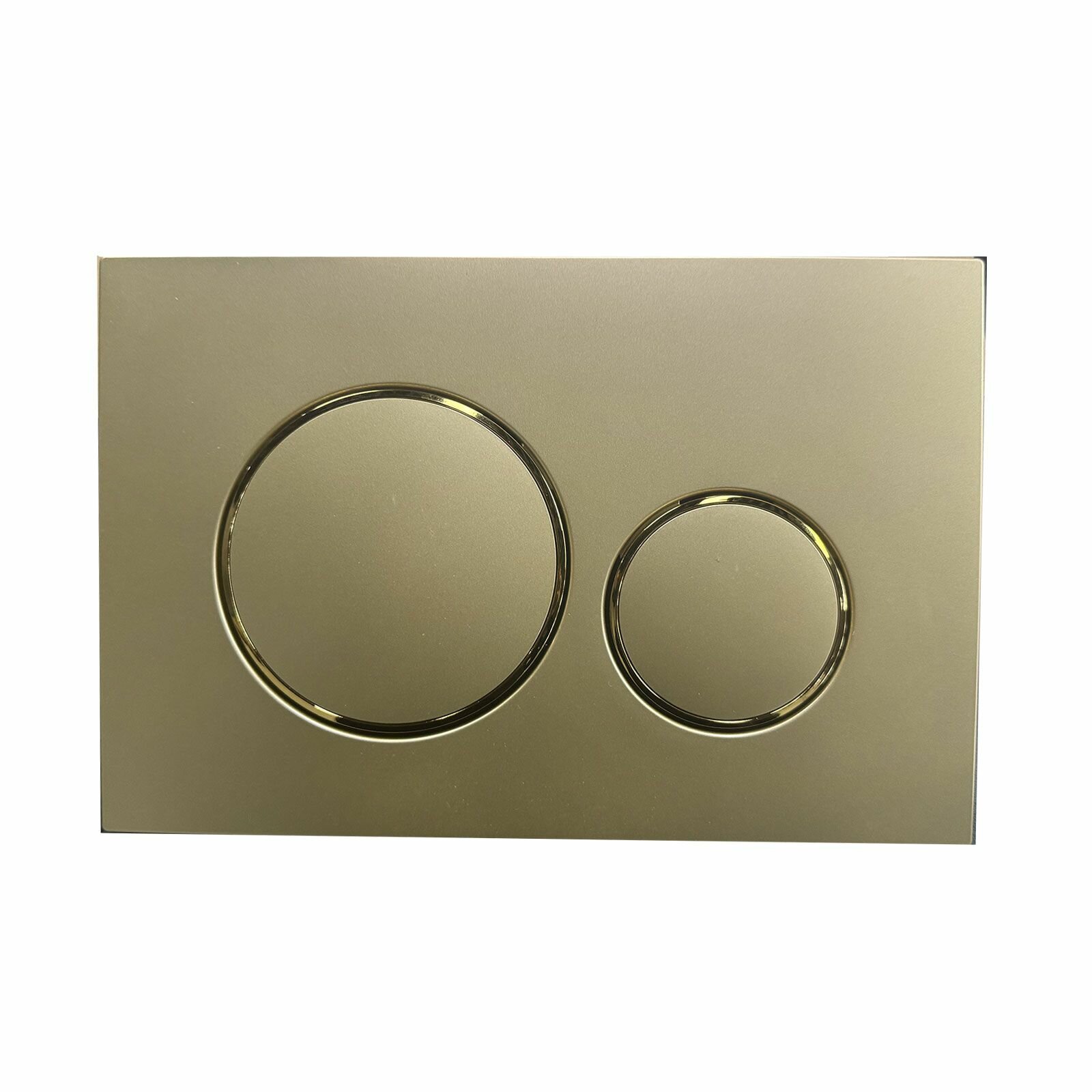 Двухрежимная клавиша смыва для инсталляции, совместима с Geberit Sigma 20 115.882. MG.1, UP300&UP320 арматура бачка унитаза, матовая золотая панель с золотыми декоративными кольцами