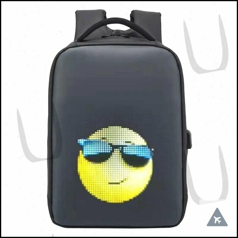 Рюкзак с LED-дисплеем PIXEL PLUS - BLACK MOON (черный) обновленная модельOU