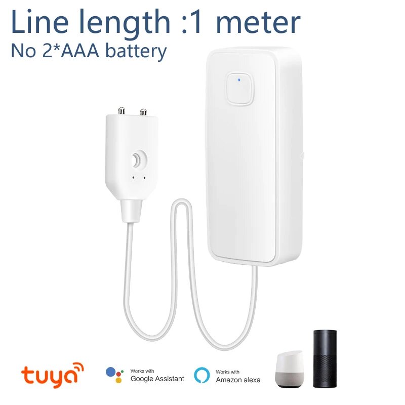 EMastiff Умный датчик утечки воды Tuya 1M Cable Water